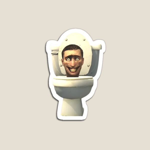 "skibidi toilet meme" Magnet for Sale by Riamu-Craft | Redbubble