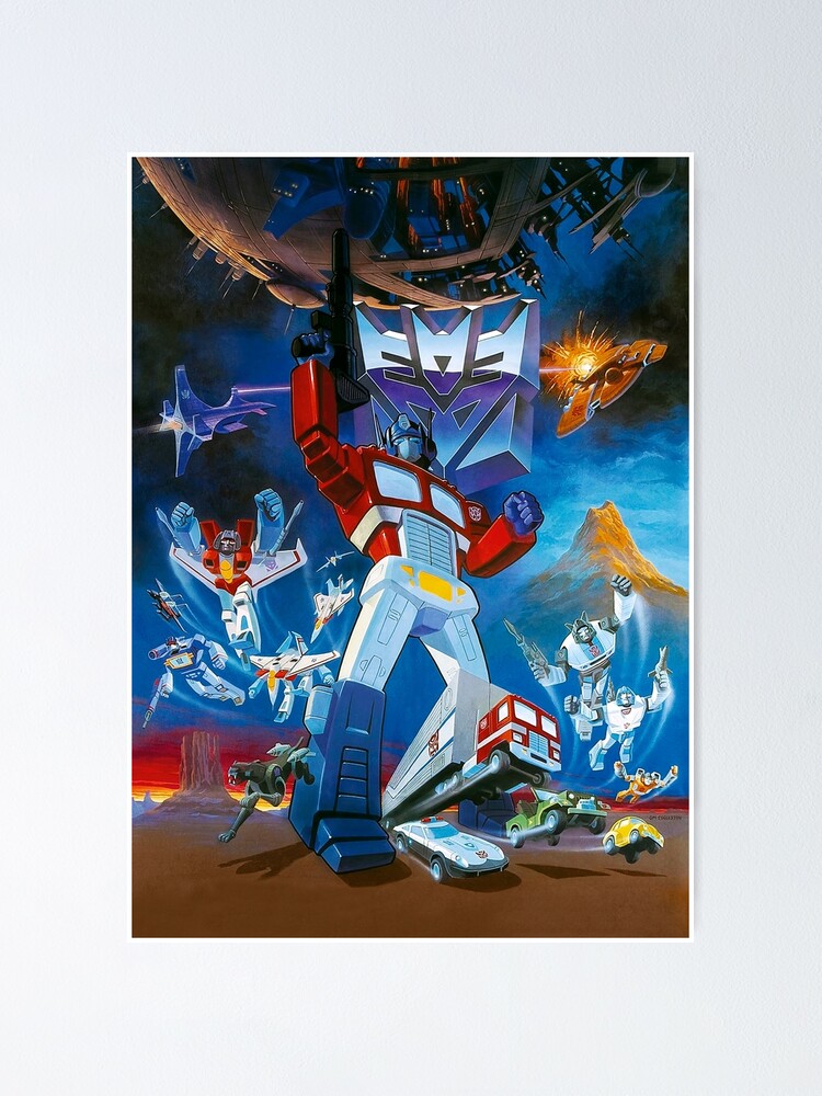 "The Transformers the movie retro cartoon" Poster for Sale by pixvox | Redbubble