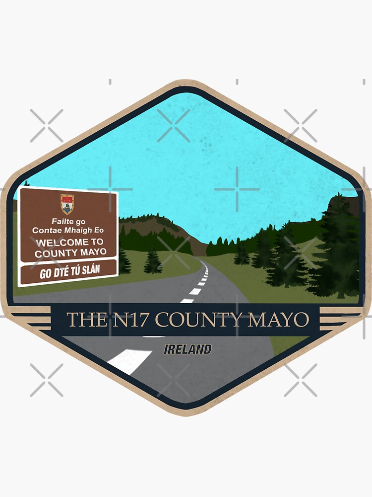 "County Mayo N17 Ireland Irish Travel " Sticker for Sale by clients ...