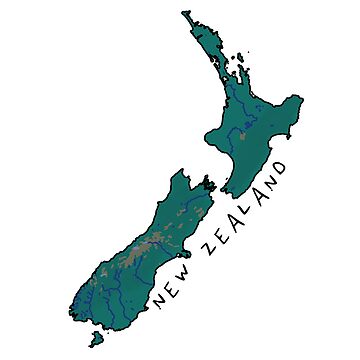 "New Zealand travel sticker" Sticker for Sale by Natalie-Mikac | Redbubble
