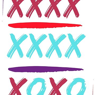 "XXXX to XOXO" Sticker for Sale by IM Hunter | Redbubble