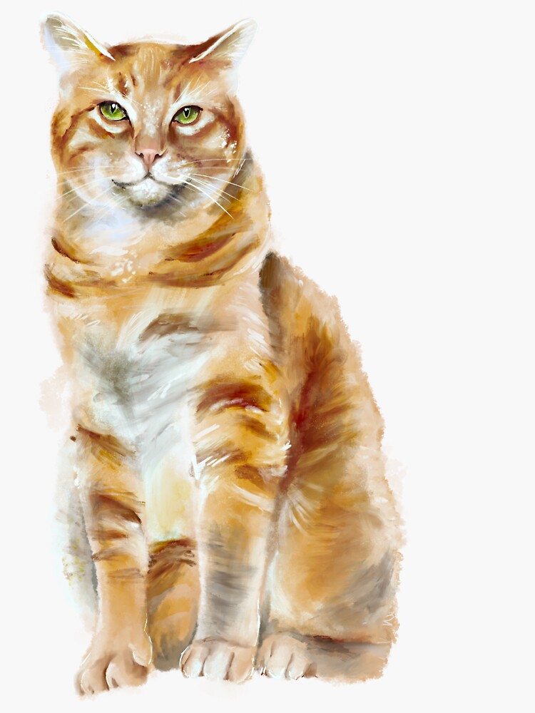 "Crookshanks the Cat" Sticker for Sale by KaleyObsidia | Redbubble