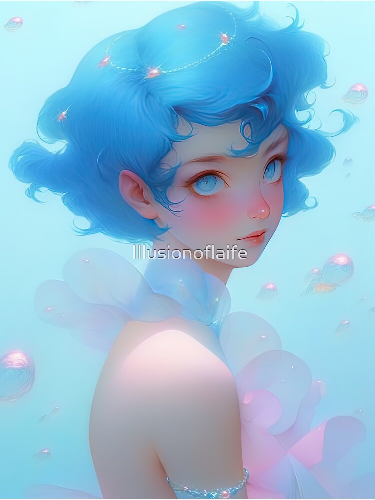 "Ami Mizuno" Sticker for Sale by Illusionoflaife | Redbubble