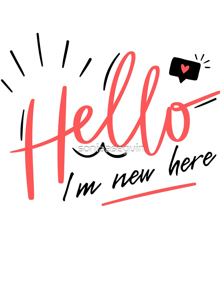 "Newborn Greetings: Hello, I'm New Here - Heartwarming Design" Kids T ...