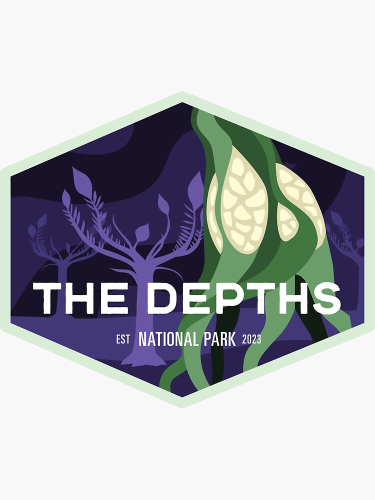 "The Depths National Park" Sticker for Sale by greermiceli | Redbubble