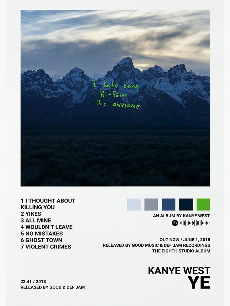 "Best The Albums Ye Poster" Poster for Sale by islonmarti | Redbubble