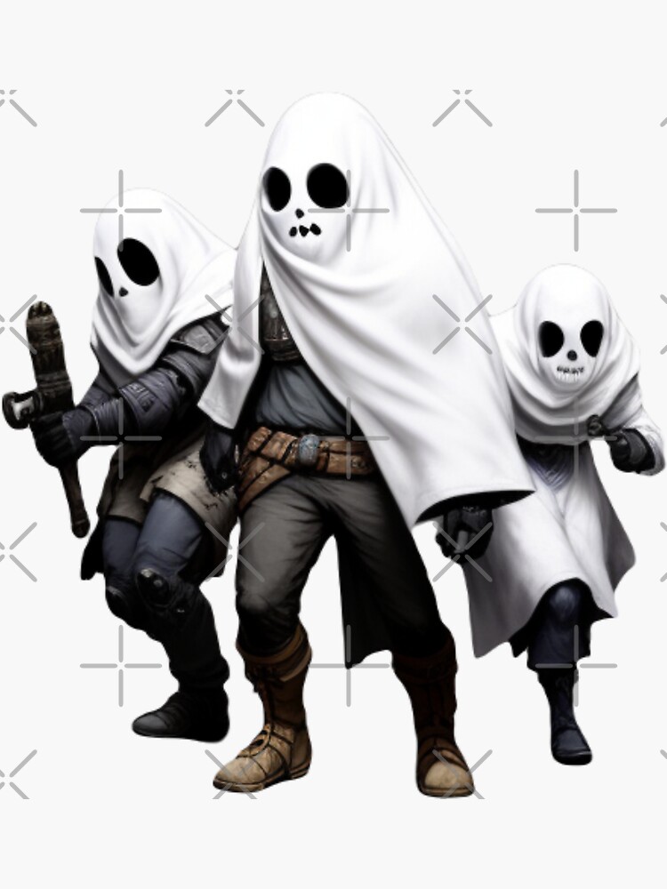 "ghost and pals" Sticker for Sale by EuropeanPrints | Redbubble
