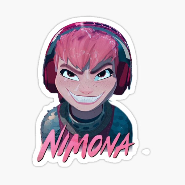 "Nimona" Sticker for Sale by ImmortalRealm | Redbubble