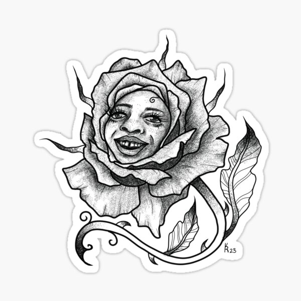 "ROSY CHEEKS" Sticker for Sale by Kalohe Renea | Redbubble
