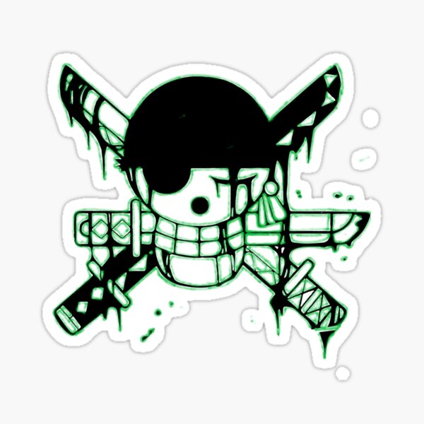 "Roronoa Zoro logo" Sticker by Sipan Asaf | Redbubble