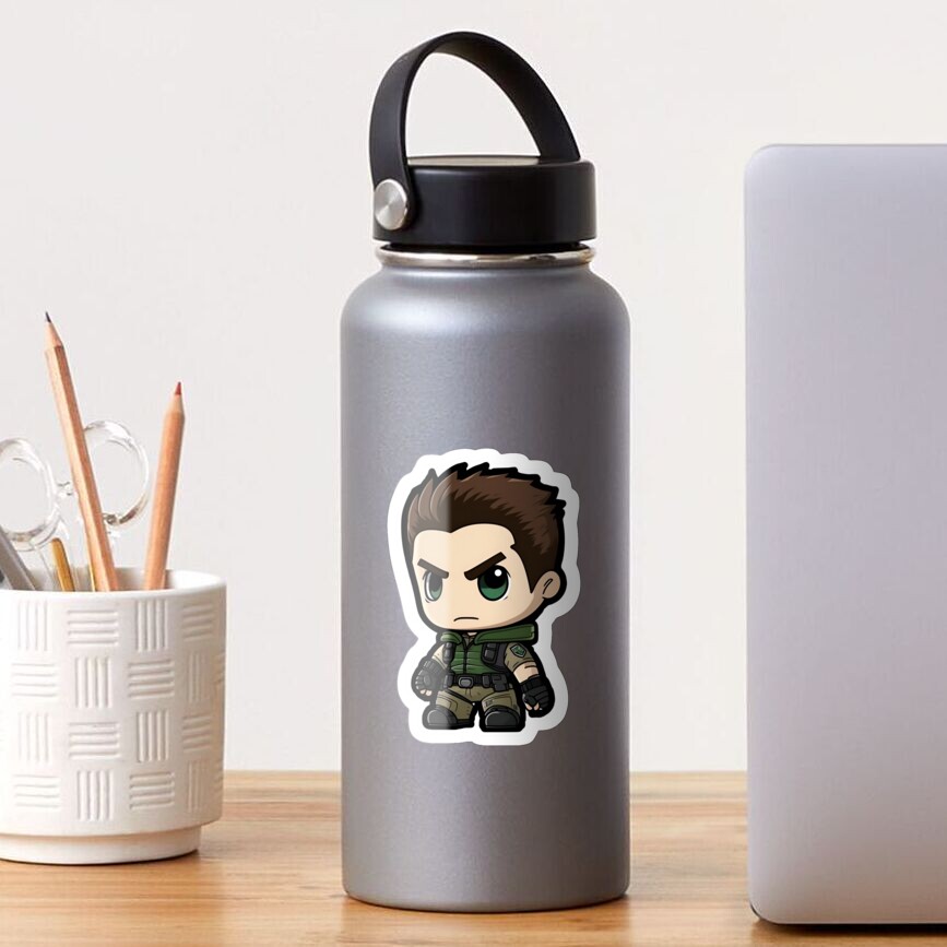 "Resident Evil Chris Redfield " Sticker for Sale by Gamerbabe23 | Redbubble