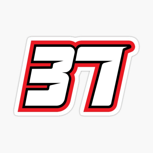 "Pedro Acosta Number 37" Sticker for Sale by MotoGPHub | Redbubble