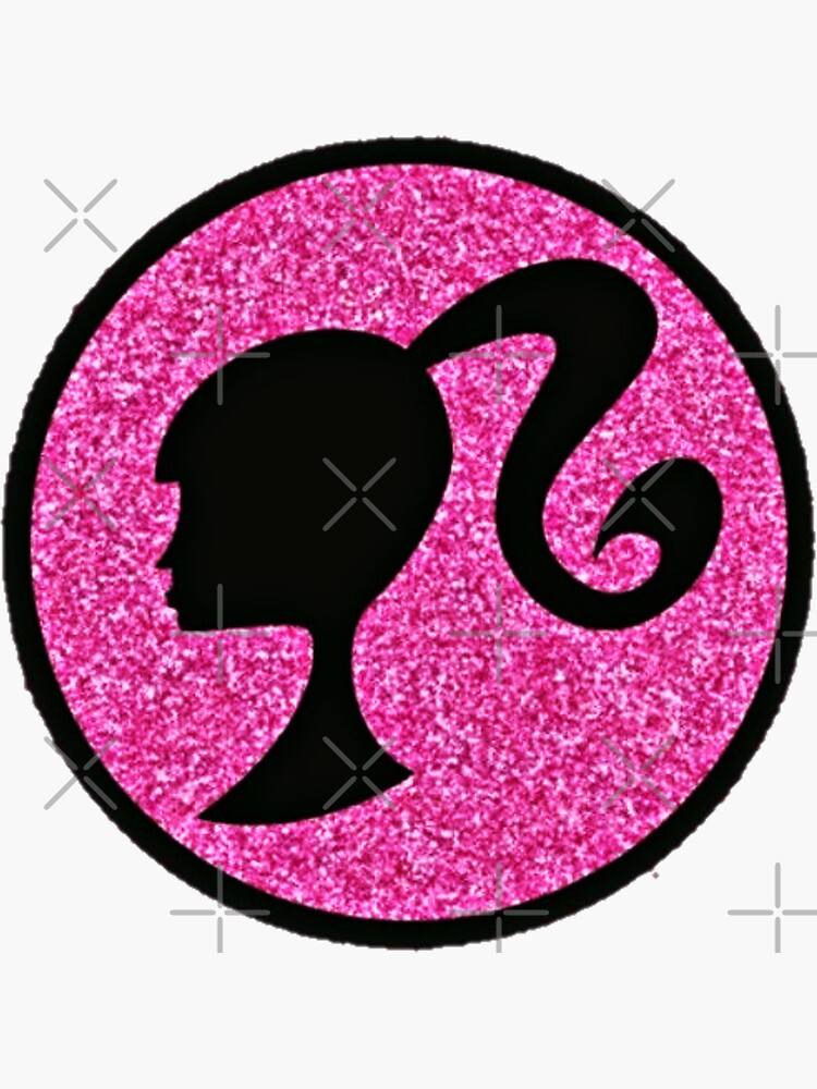 "Barbie Sparkly Logo" Sticker for Sale by blinkgirlie | Redbubble