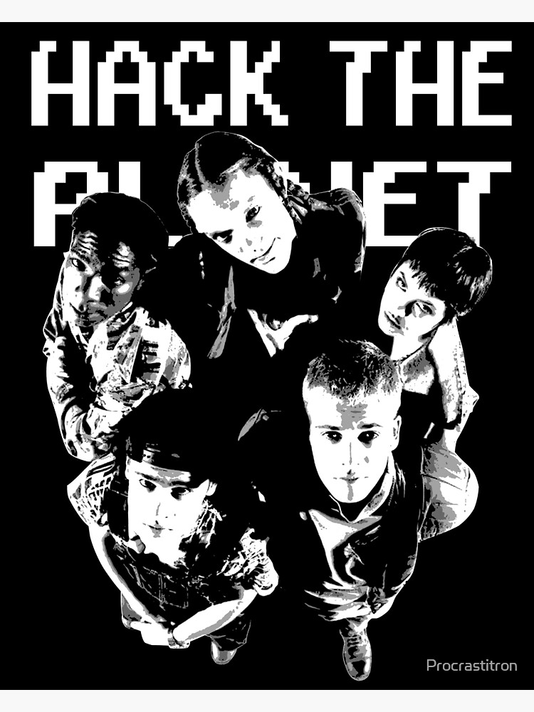 "Hack the Planet" Sticker for Sale by Procrastitron | Redbubble