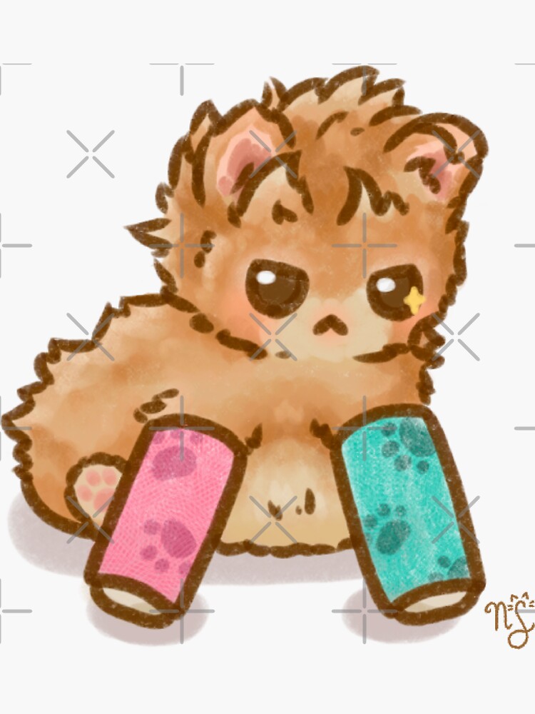 "Smol Tater Tot" Sticker for Sale by KittyCrusAIDe | Redbubble