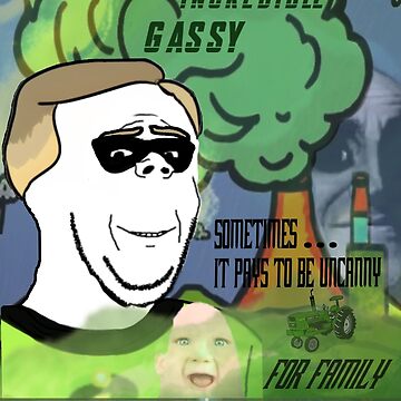 "The Incredible Gassy Marquee " Sticker for Sale by KingStudiosArt ...