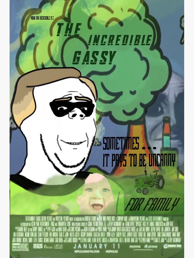 "The Incredible Gassy Marquee " Sticker for Sale by KingStudiosArt | Redbubble