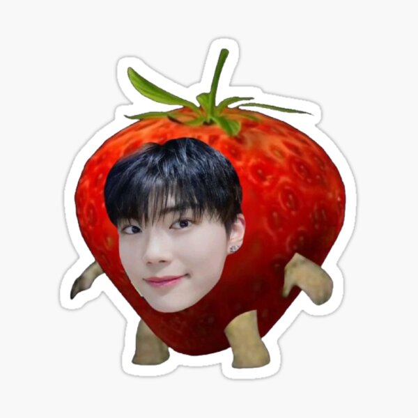 "Gunwook strawberry icon " Sticker for Sale by Bubbleshop16 | Redbubble