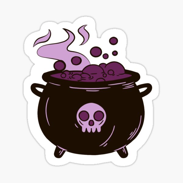 "Witch cauldron" Sticker for Sale by DPT-Designs | Redbubble