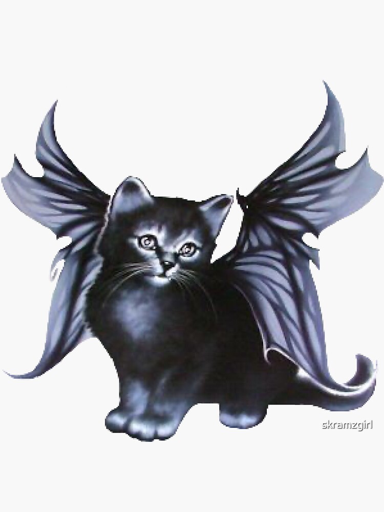 "pixel vamp kitty" Sticker for Sale by skramzgirl | Redbubble