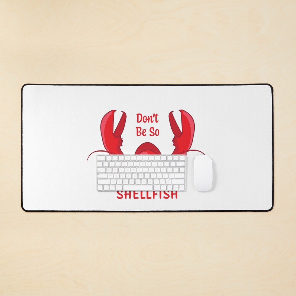 "Don't Be So Shellfish! Cute Lobster Cartoon" Sticker for Sale by ...