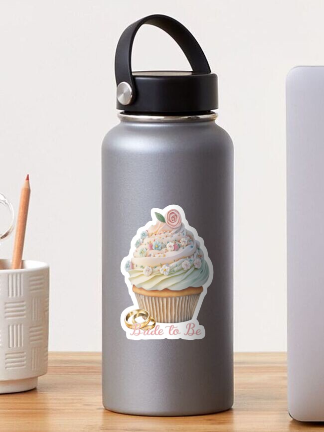 "Bride to Be in Vanilla Cupcake" Sticker for Sale by Lisa Weber | Redbubble