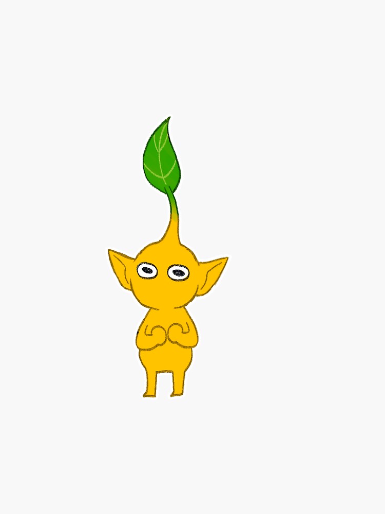 "Pikmin Yellow " Sticker for Sale by Lizzarttt | Redbubble