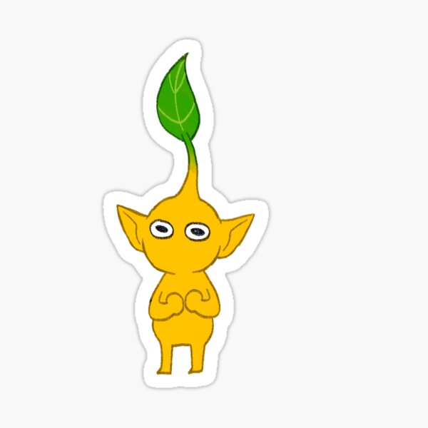 "Pikmin Yellow " Sticker for Sale by Lizzarttt | Redbubble