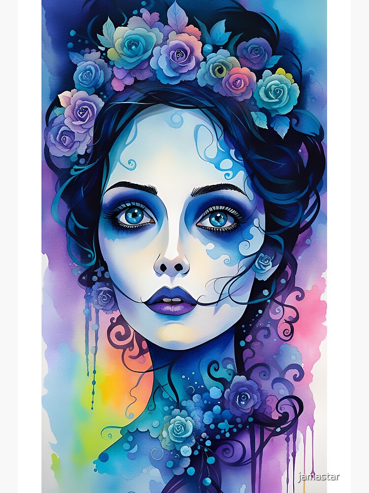 "Corpse Bride of Flowers" Art Board Print for Sale by jamastar | Redbubble