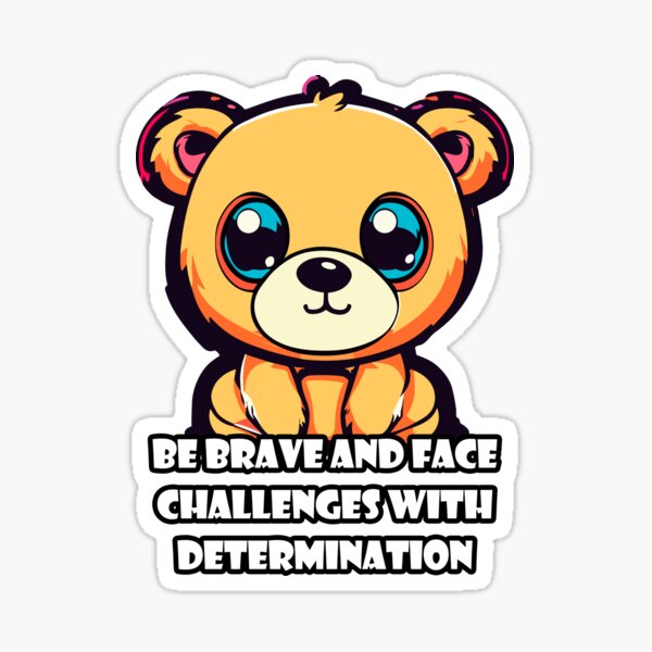 "Fearless Bear: Face Challenges with Determination in Pop Art Style ...