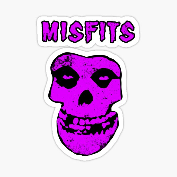 "purple horror punk ghost logo" Sticker by Blck-Acid-Devil | Redbubble