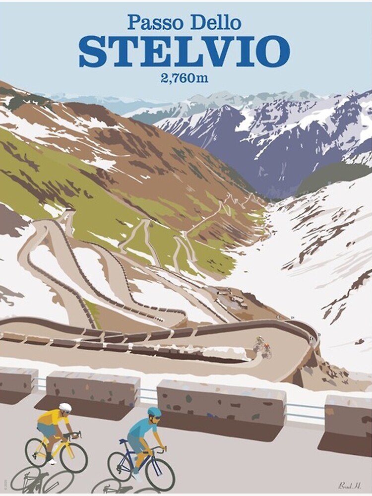 "PASSO DELLO STELVIO" Poster for Sale by cranedelores | Redbubble