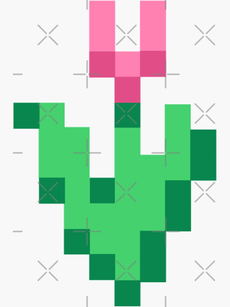 "Minecraft tulip flower" Sticker for Sale by Beryl blue Studio | Redbubble