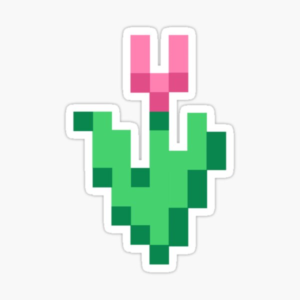 "Minecraft tulip flower" Sticker for Sale by Beryl blue Studio | Redbubble