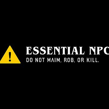 "Essential NPC Funny RPG" Sticker for Sale by pixeptional | Redbubble