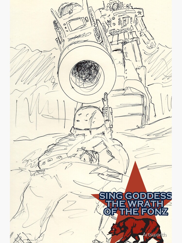 Pegatina «Hank y el obispo de Sing Goddess The Wrath of the Fonz ...