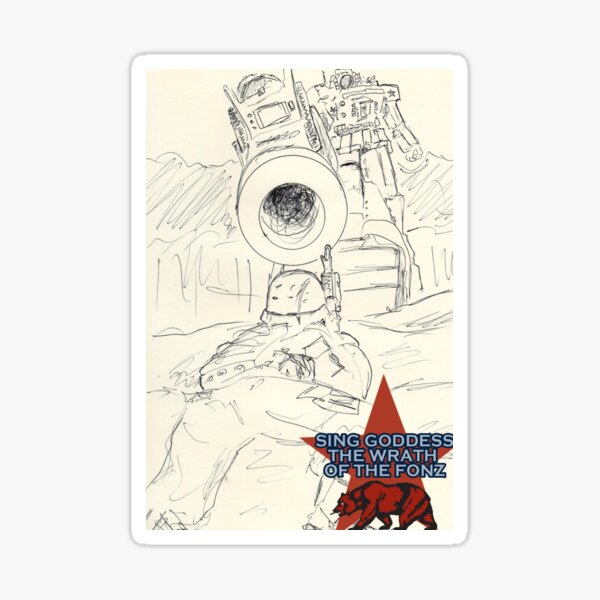 Pegatina «Hank y el obispo de Sing Goddess The Wrath of the Fonz ...
