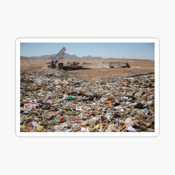 "Landfill waste disposal site (C021/8173)" Sticker for Sale by ...