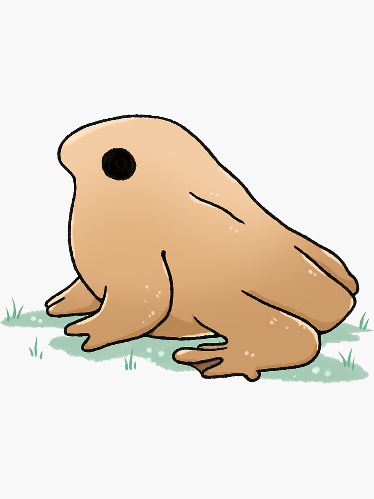 "Lumpy Toad" Sticker by lexissketches | Redbubble