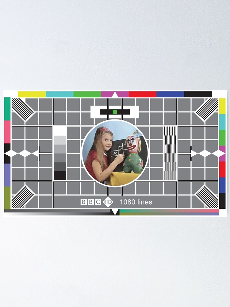 "The Test Card" Poster for Sale by ChrisOrton | Redbubble