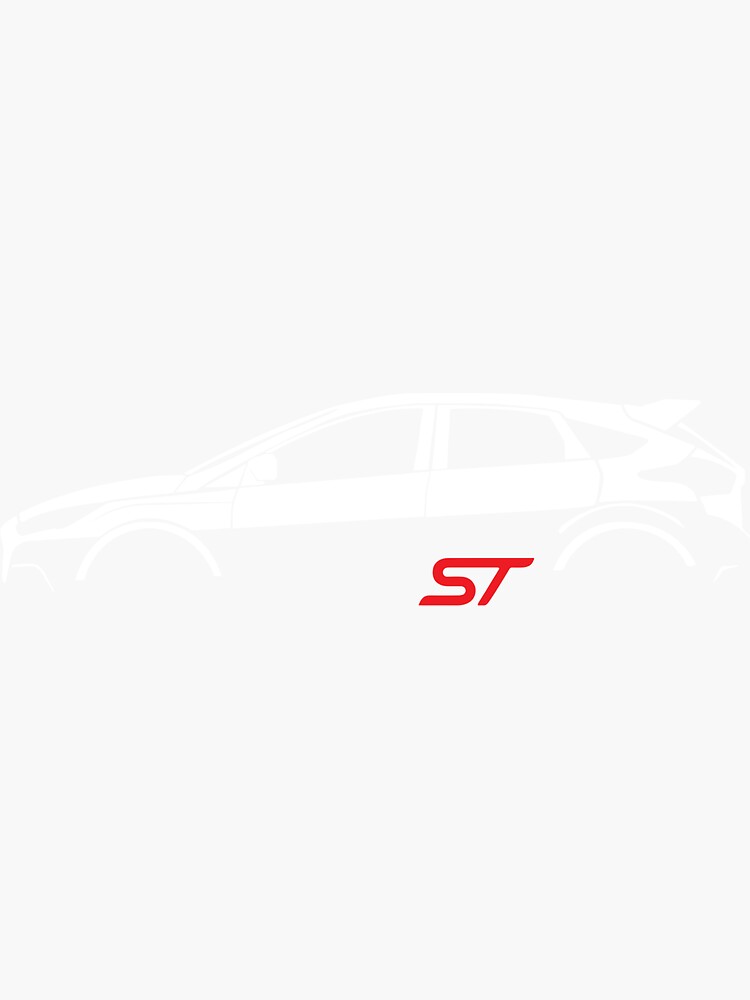 "Fórd Focus St Vector" Sticker for Sale by DesignerBarre | Redbubble