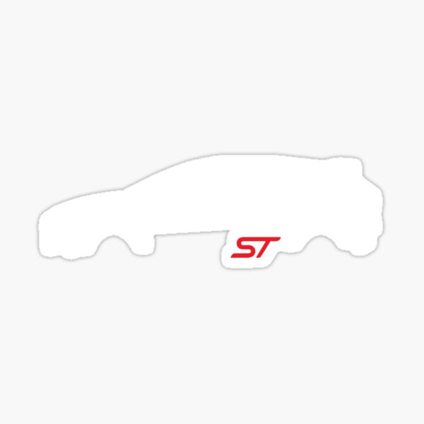 "Fórd Focus St Vector" Sticker for Sale by DesignerBarre | Redbubble
