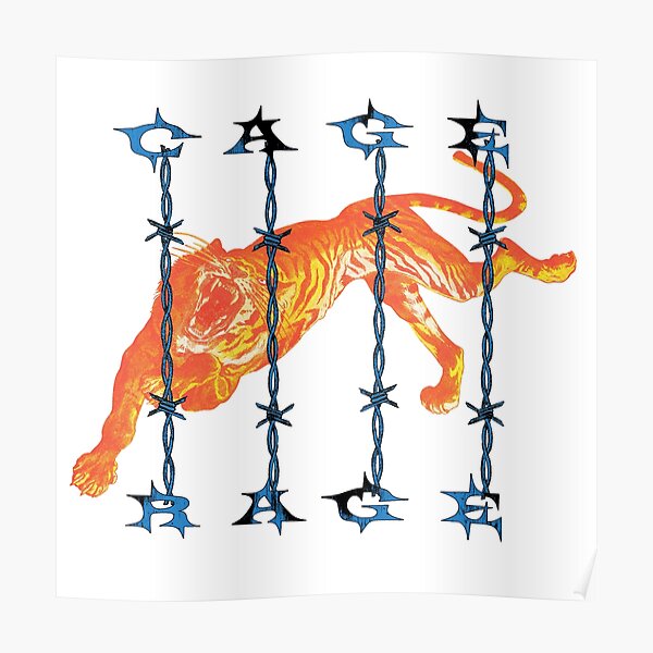 Cage Rage Poster By Tigerrific Redbubble