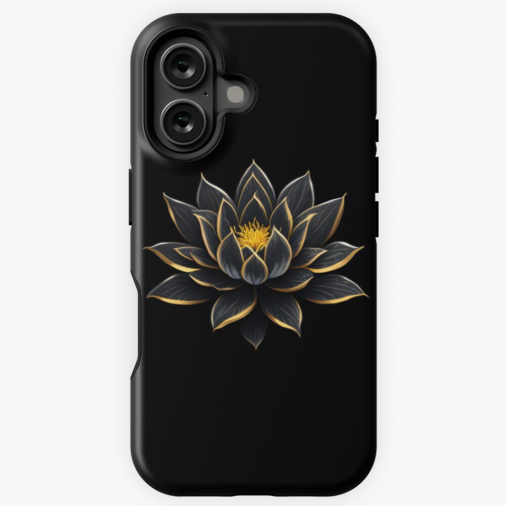 "Little stary black Lotus flower" Sticker for Sale by JapKo | Redbubble