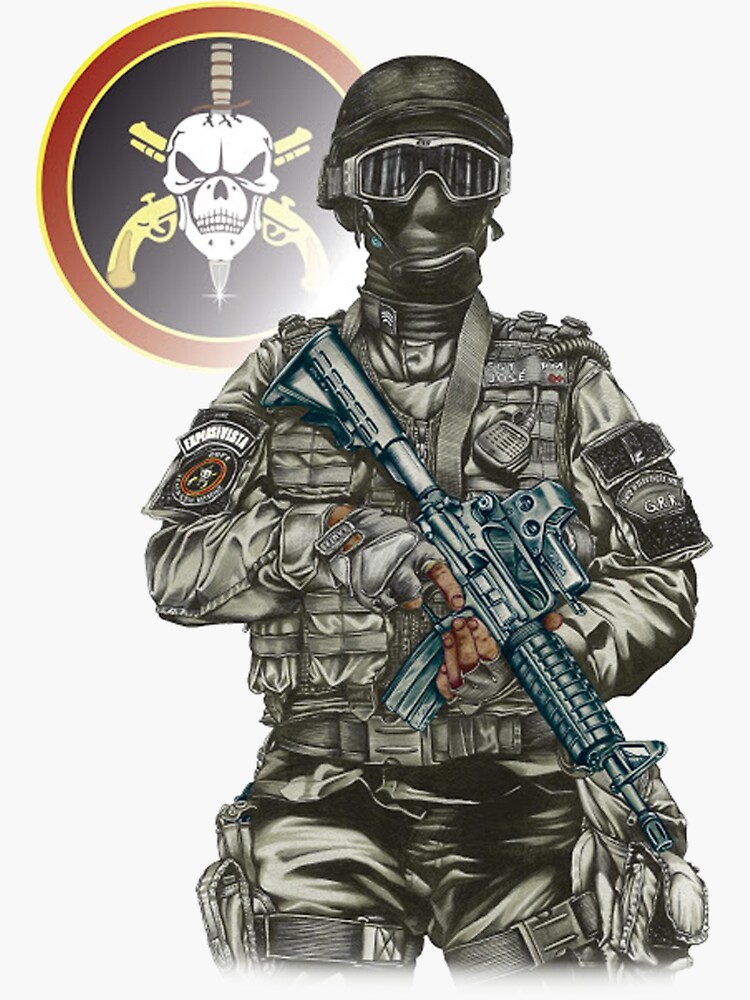 "BOPE Soldier" Sticker by 7meiadois | Redbubble