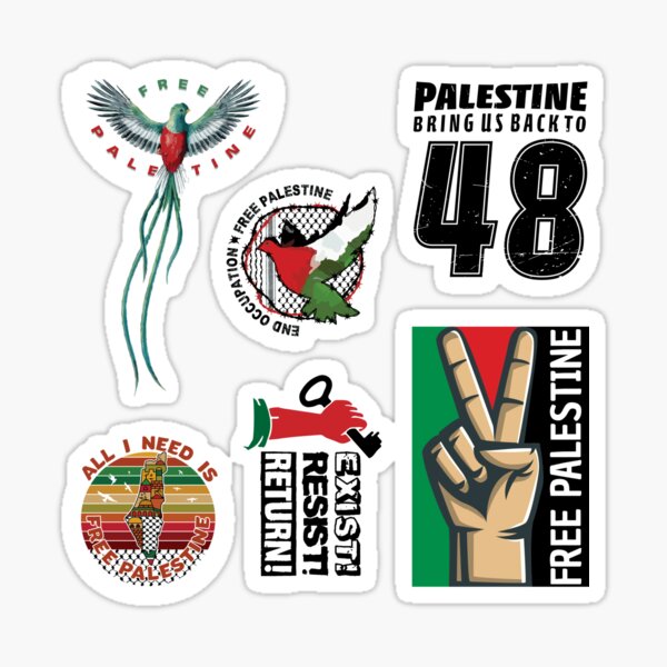 "Palestine Stickers Pack Collection1" Sticker for Sale by QualiTshirt ...