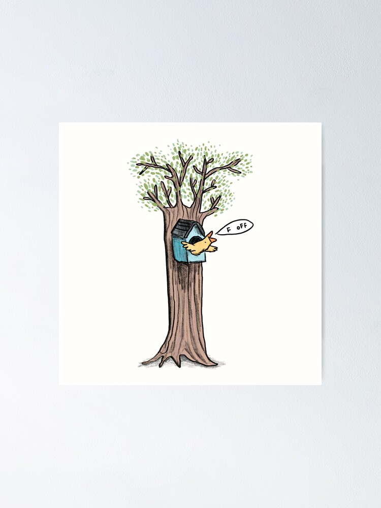 "Rude Bird" Poster by SophieCorrigan | Redbubble