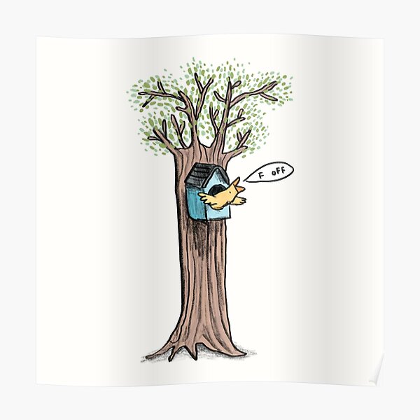 "Rude Bird" Poster by SophieCorrigan | Redbubble