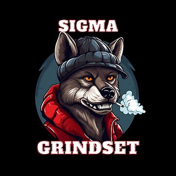 "Sigma Grindset | Snarling Wolf" Sticker for Sale by The Stoic Sigma ...