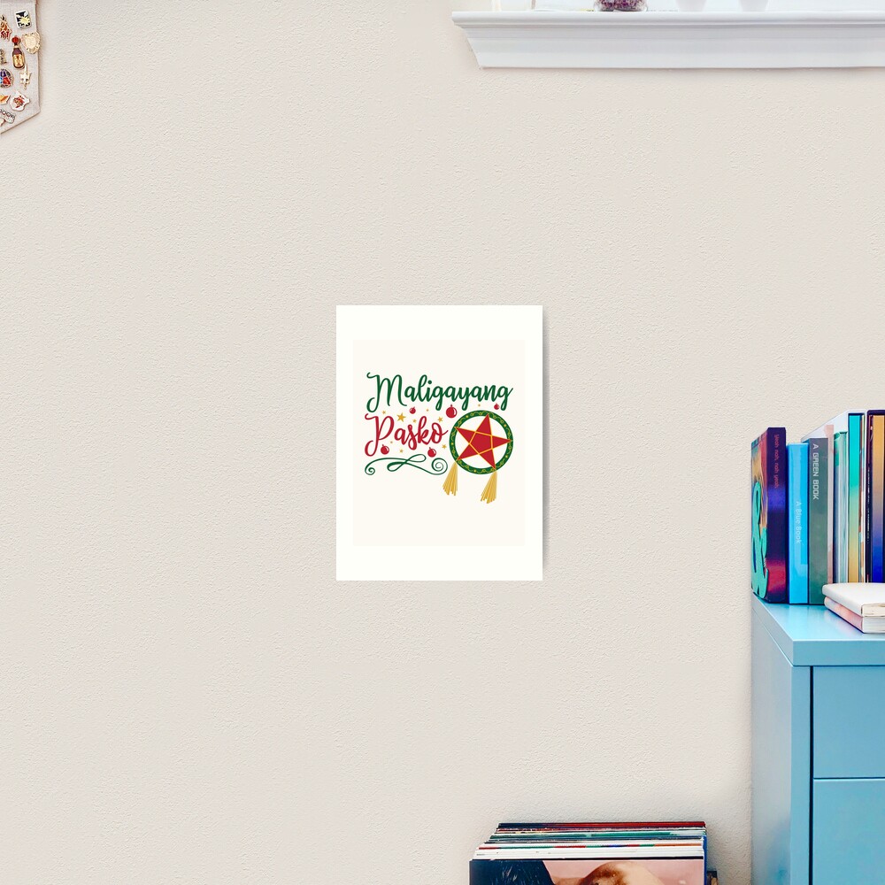 "Maligayang Pasko Philipphines Filipino Christmas" Poster for Sale by ...